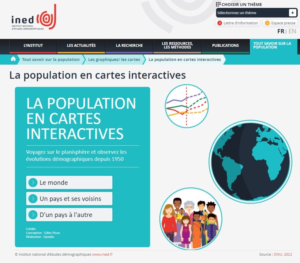 La population en cartes interactives – Institut National d’Etudes ...
